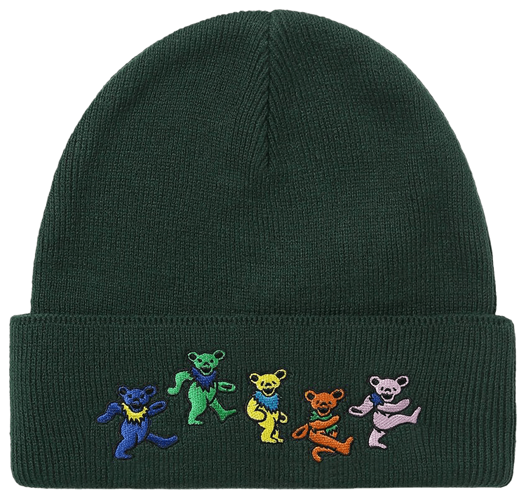 Buy thisisneverthat x Grateful Dead Dancing Bears Beanie 'Dark Green ...