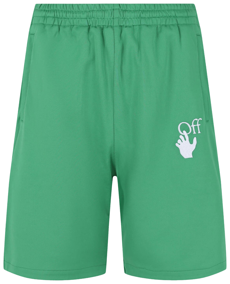 Buy Off-White Hands Off Skate Track Shorts 'Green ...
