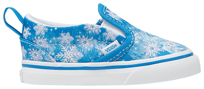Buy Vans Slip-On V Toddler 'Snowflakes - Winter Wonderland Blue ...