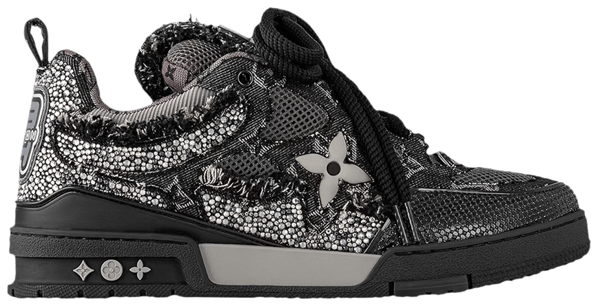 Buy Louis Vuitton Skate Sneaker 'Black Swarovski Monogram' - 1ABMHV | GOAT