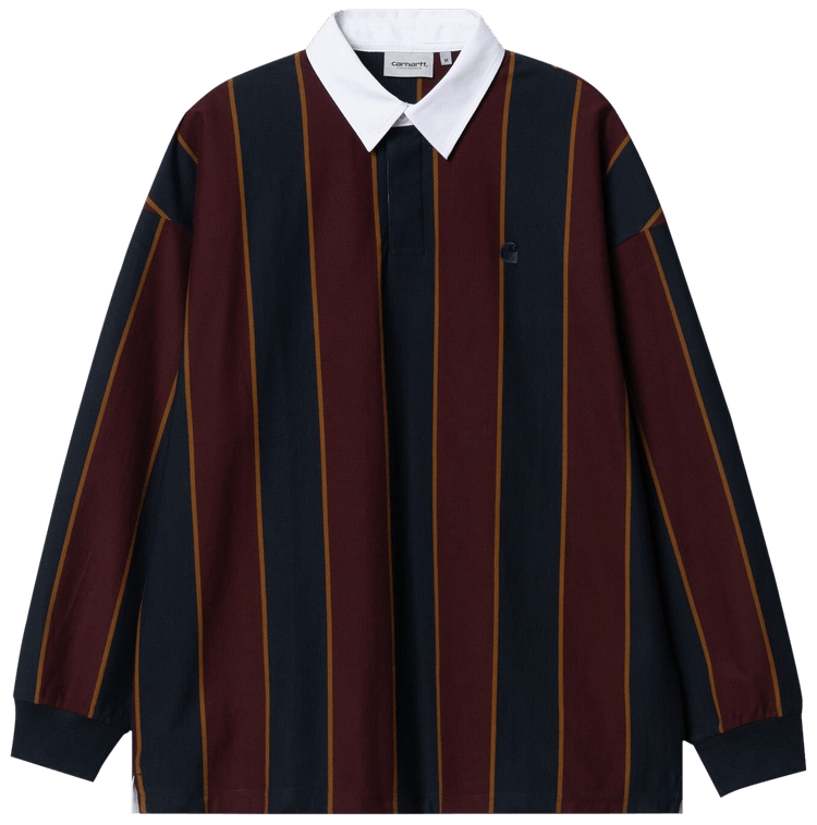 Buy Carhartt WIP Long-Sleeve Ruben Rugby Shirt 'Ruben Stripe/Dark Navy ...