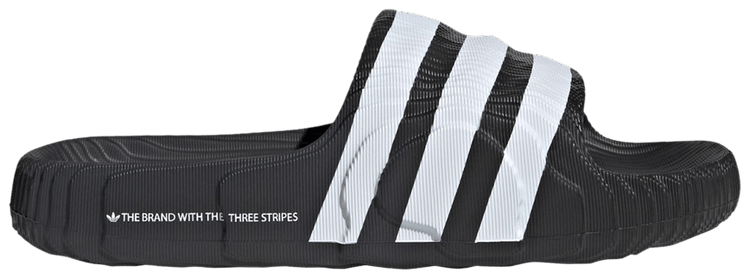 Buy Adilette 22 Slide 'Black White' - IF3670 | GOAT