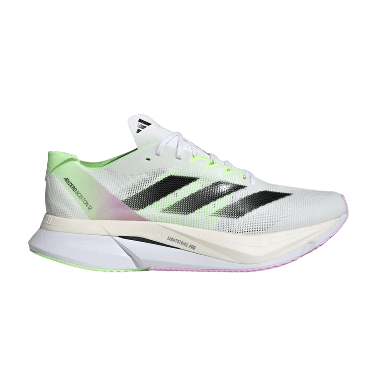 Buy Adidas Adizero Boston 12 'White Green Spark' - IG3321 | GOAT