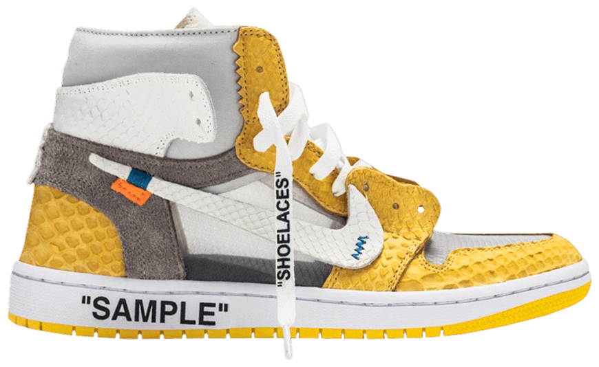 Buy The Shoe Surgeon x Air Jordan 1 High 'Off-White Canary Yellow Luxe ...