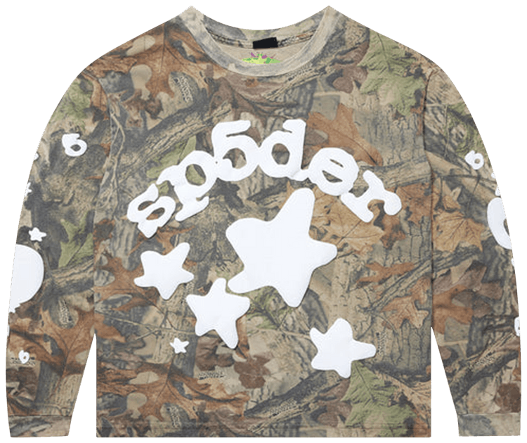 Buy Sp5der Beluga Long-Sleeve Tee 'Real Tree' - SP5 BCAMO LS | GOAT