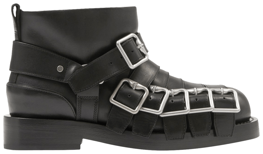 Buy Burberry Wmns Leather Strap Boot 'Black' - 8077201 | GOAT