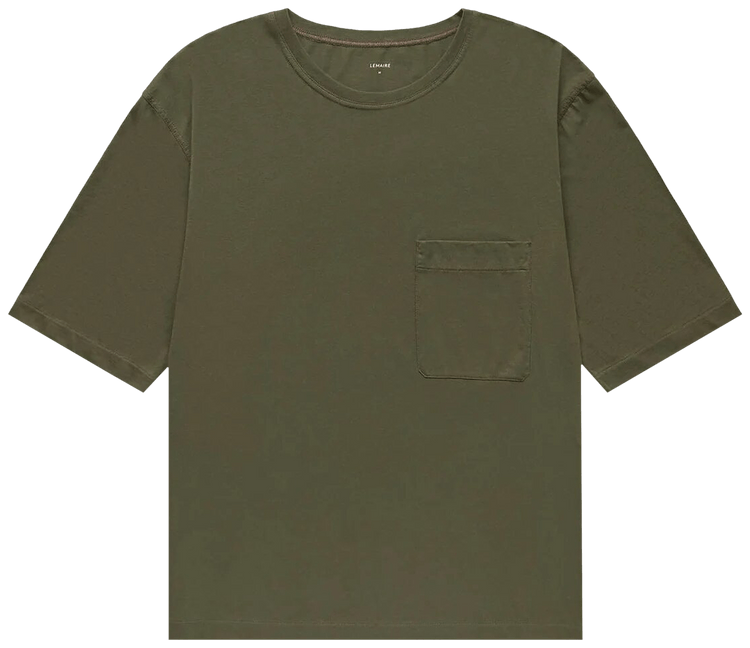 Buy Lemaire Patch Pocket T-Shirt 'Dark Moss' - TO1107 LJ1004 DARK | GOAT