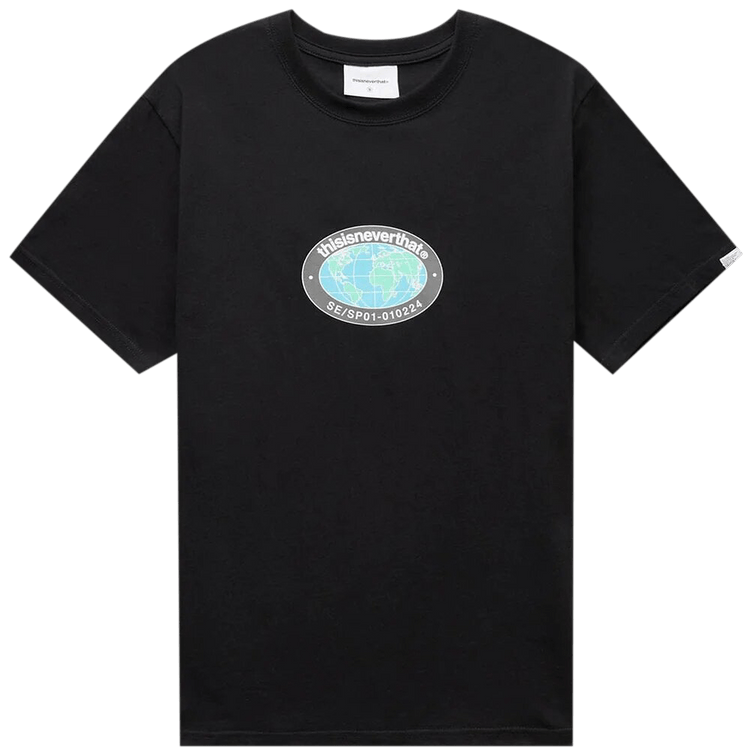 Buy thisisneverthat Globe T-Shirt 'Black' - TN223TTSST01 BLAC | GOAT