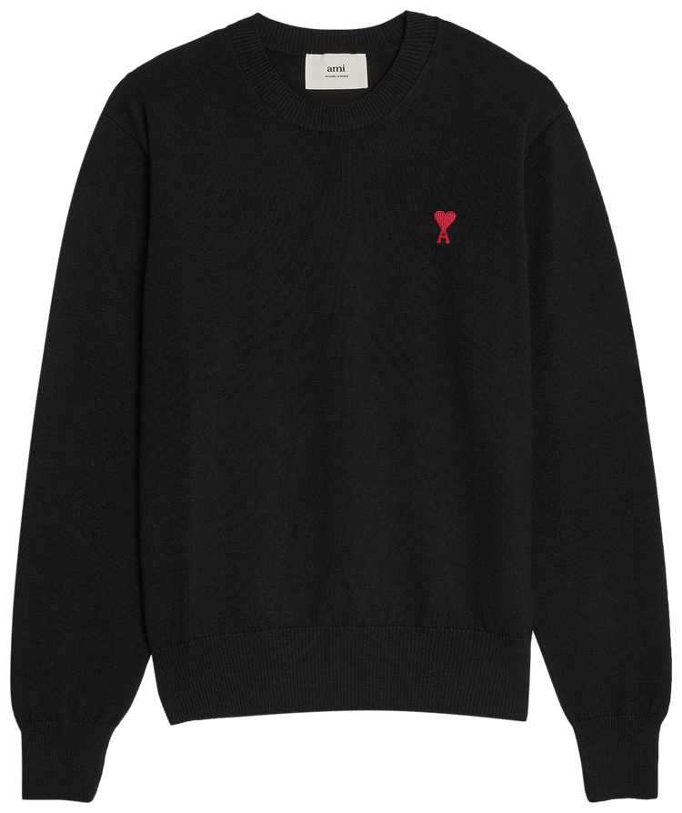 Buy Ami Crewneck Sweater Black Bfhks111 Kn0025 001 Goat