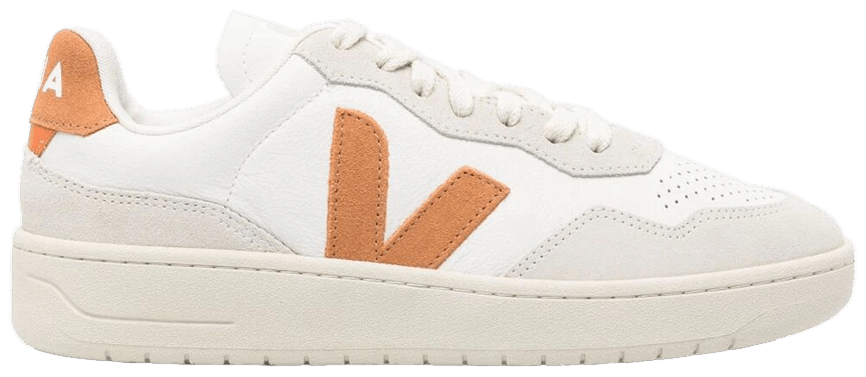Buy Veja V-90 Leather 'Extra White Umber' - VD2003389B | GOAT