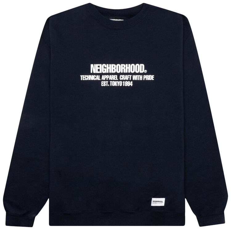 Buy Neighborhood Classic Crew Sweater 'Navy' - 232UWNH CSM02 NAVY | GOAT