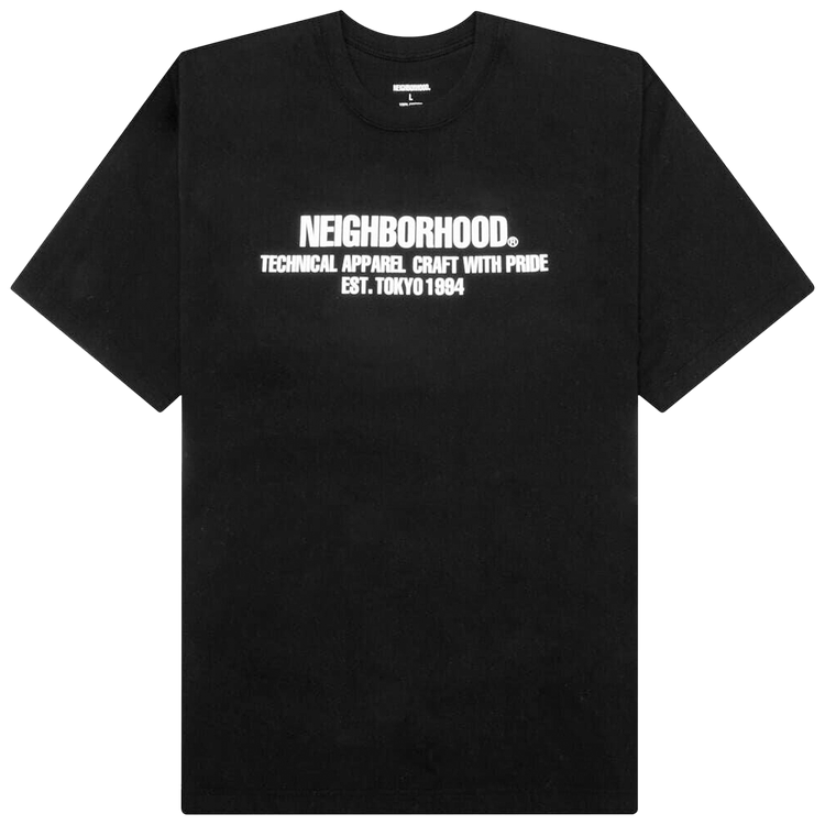 Buy Neighborhood Short-Sleeve T-Shirt 'Black' - 232PCNH ST02 BLAC | GOAT