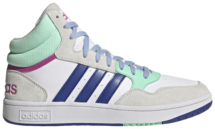 Buy Adidas Hoops 3.0 Mid 'White Lucid Blue Mint' - HQ6247 | GOAT