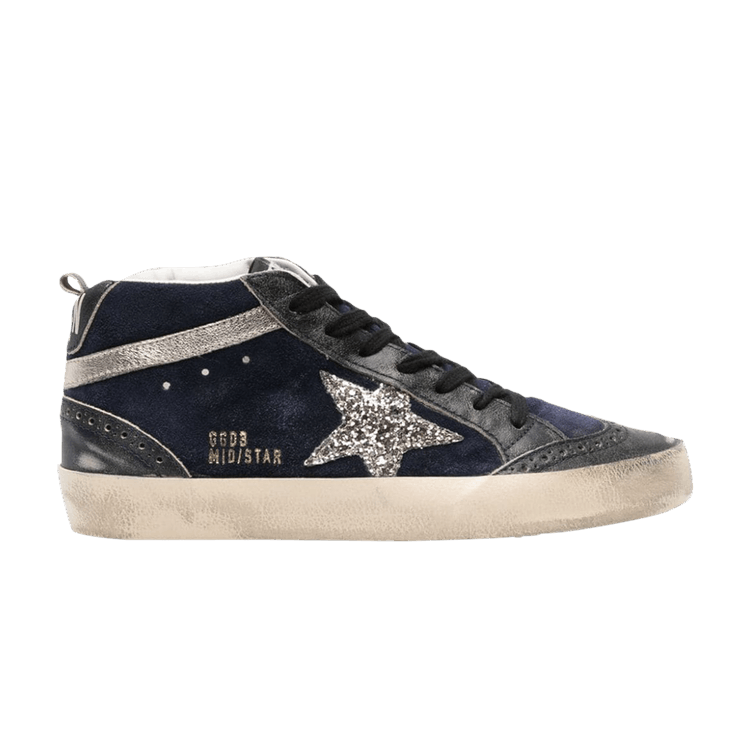 Buy Golden Goose Wmns Mid Star 'Medieval Blue Silver Glitter ...