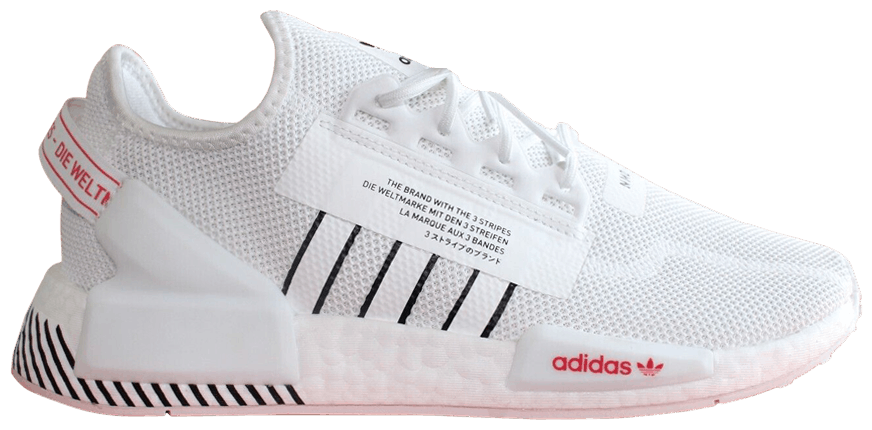 Buy Adidas NMD_R1 V2 'White Black Scarlet' JD Sports Exclusive - HQ6629 ...