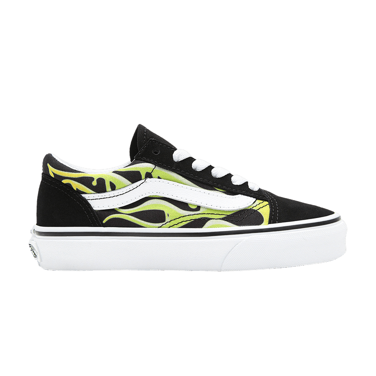 Buy Vans Old Skool Kids 'Slime Flame' - VN0A4BUU31M | GOAT