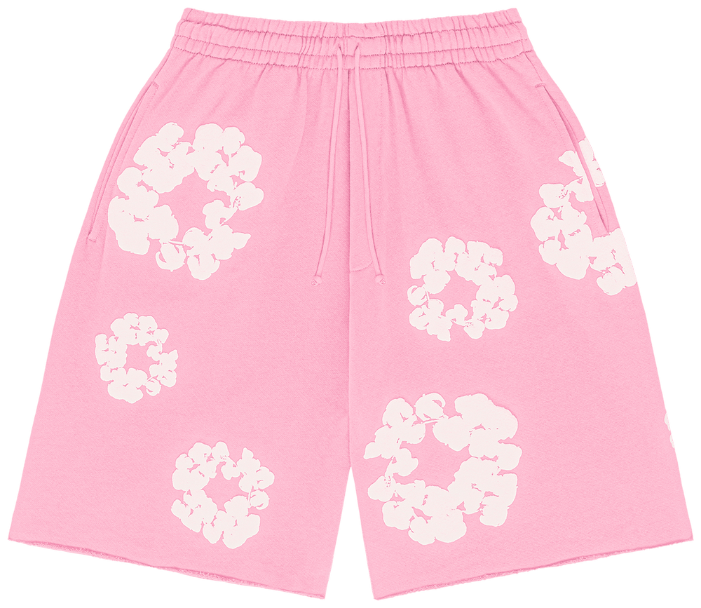 Buy Denim Tears The Cotton Wreath Shorts 'Pink' - 402 100 30 PINK | GOAT