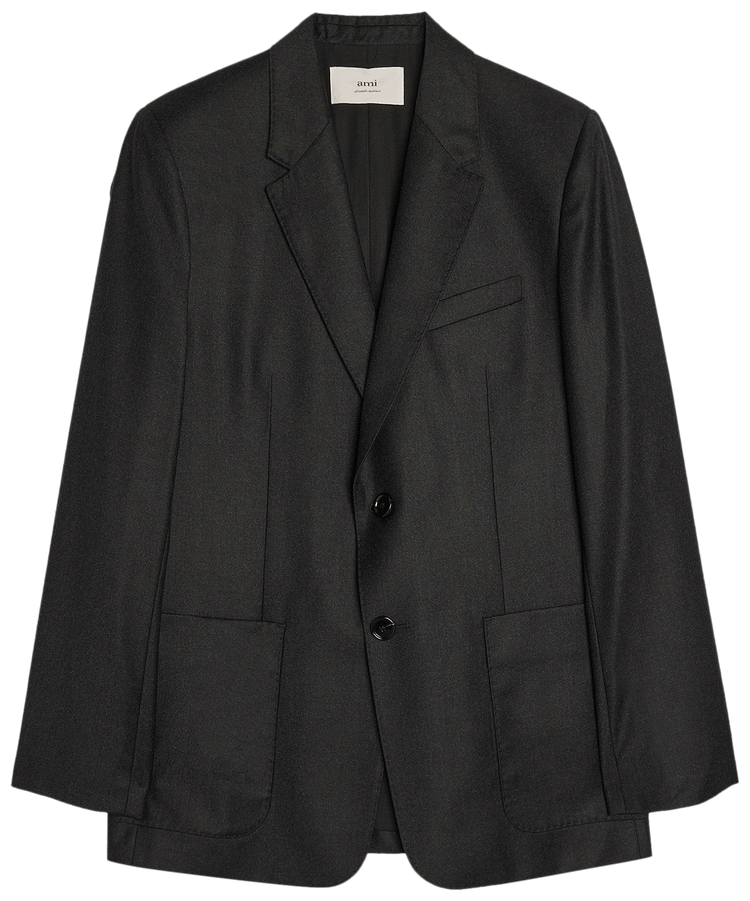 Buy Ami Two Buttons Jacket 'Heather Grey' - HBV005 WV0023 055 | GOAT