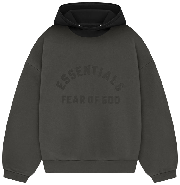 Buy Fear of God Essentials Nylon Fleece Hoodie 'Ink/Jet Black ...