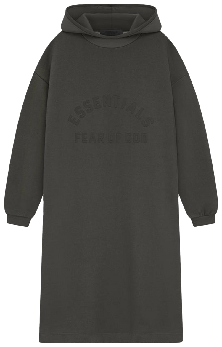 Buy Fear of God Essentials Kids Nylon Fleece Hooded Dress 'Ink ...