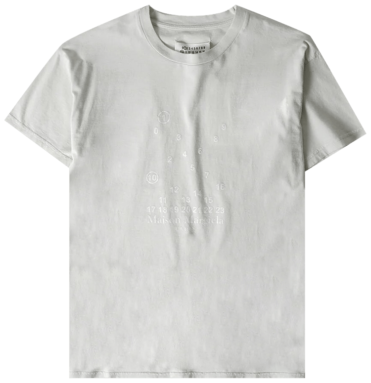 Buy Maison Margiela Numbers Logo T-Shirt 'Cream' - S51GC0521 S20079 102 ...
