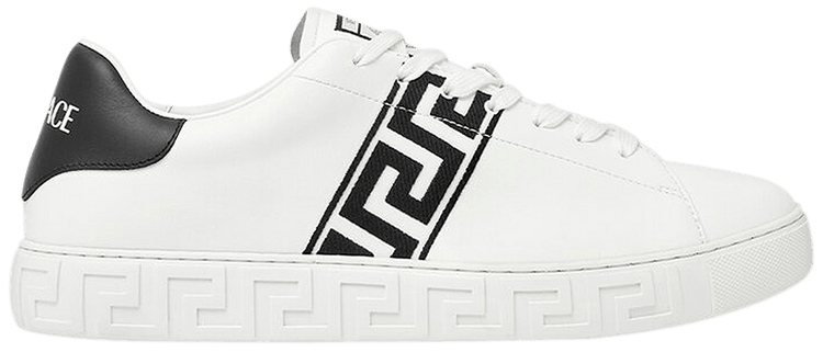 Buy Versace Embroidered Greca Sneaker 'White Black' - 1014460 1A00776 ...