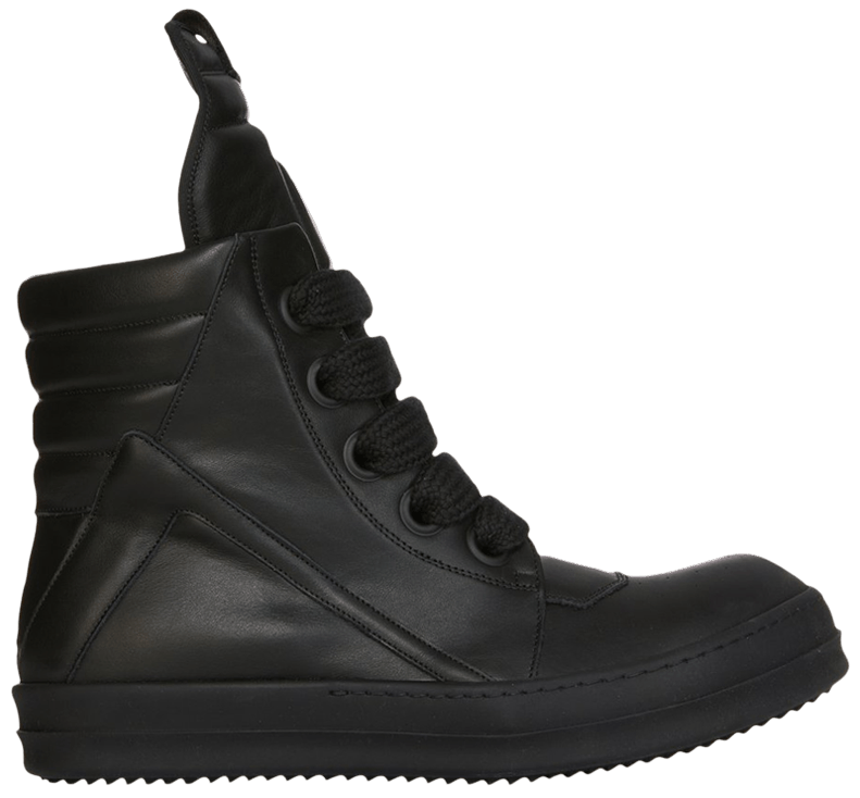 Buy Rick Owens Lido Jumbo Laced Geobasket High 'Black' - RU01D3898 ...