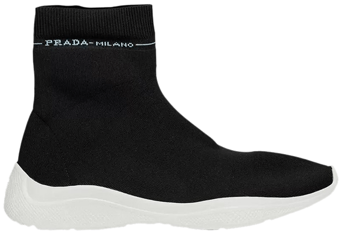 Buy Prada Wmns Logo Sock 'Black White' - 1T898I 3KKD F0967 | GOAT
