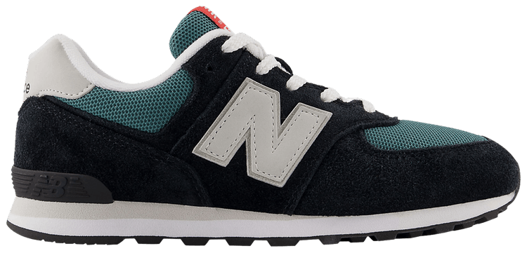 Buy New Balance 574 Big Kid 'Black New Spruce' - GC574MGH | GOAT
