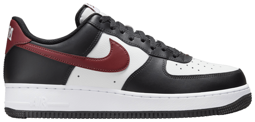 Buy Nike Air Force 1 '07 'Black Dark Team Red' - FZ4615 001 | GOAT