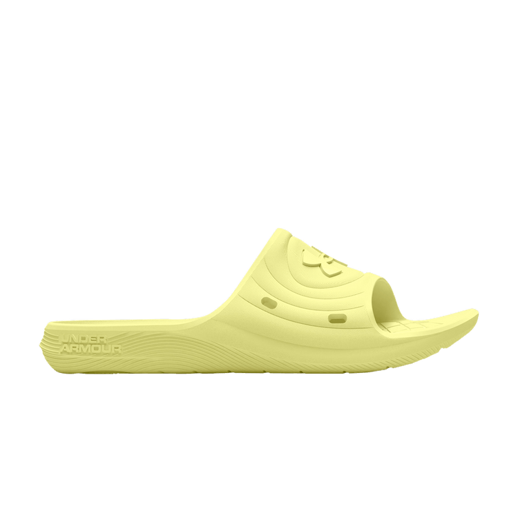 Buy Under Armour Locker 4 Slide 'Sonic Yellow' - 3023758 700 | GOAT