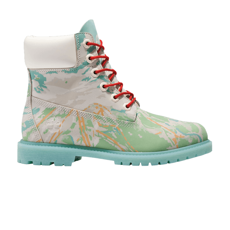 Buy Timberland Wmns Ski School Heritage 6 Inch Boot 'Trail Maps - Blue ...