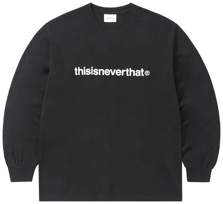 Buy thisisneverthat Logo Long-Sleeve T-Shirt 'Black' - TN233TTSLT01 BLAC | GOAT CA