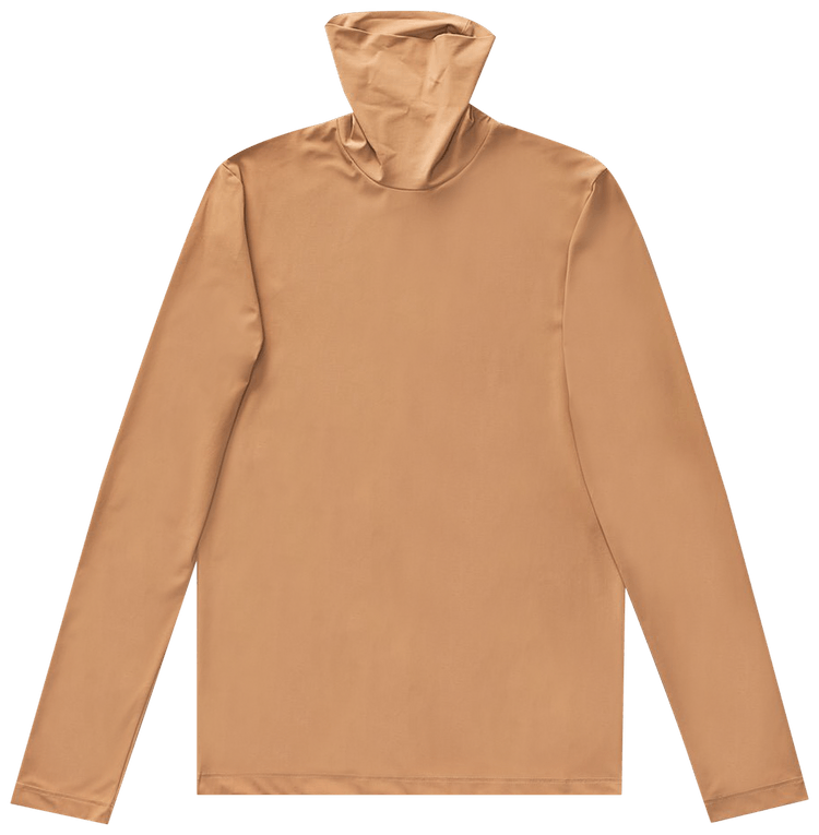Buy MM6 Maison Margiela Printed Long-Sleeve Turtle Neck Top 'Camel ...