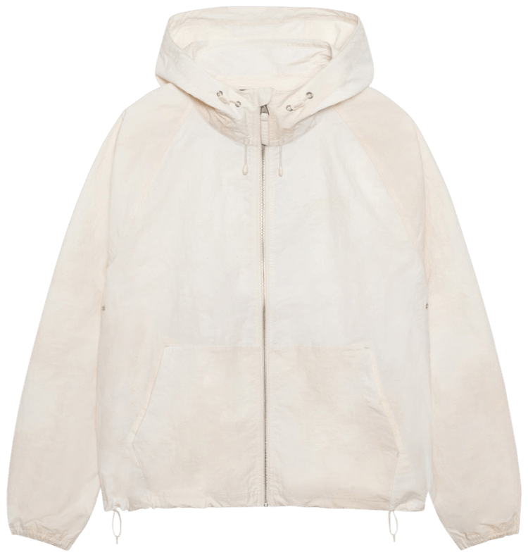 Buy Stussy Beach Shell Wave Dye Zip Hoodie 'Bone' - 115745 BONE | GOAT UK