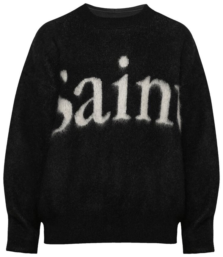 Buy Saint Michael Long-Sleeve Logo Sweaters 'Black' - SM A23 0000 042 ...