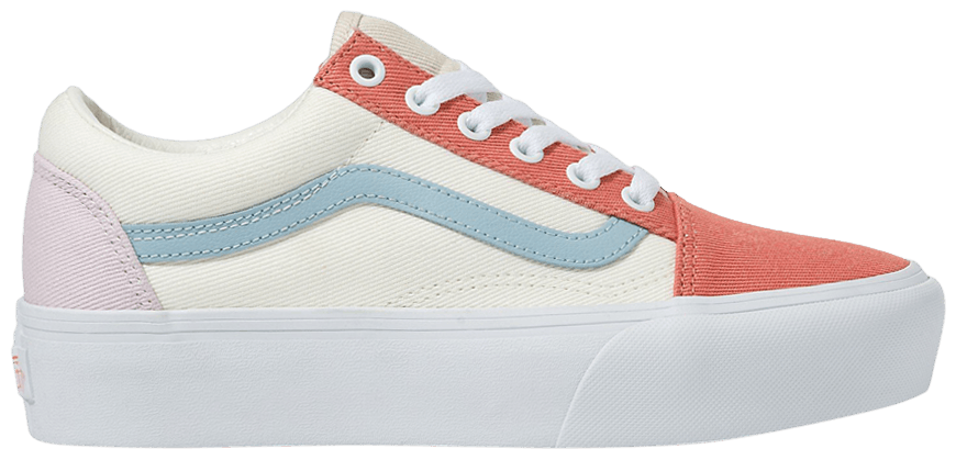 Buy Vans Old Skool Platform 'Twill - Pastel Block' - VN0A5KX99MK | GOAT