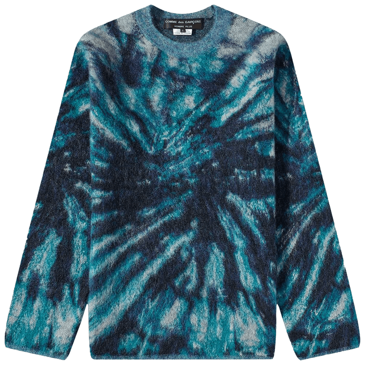 Buy Comme des Garçons Homme Plus Mohair Tie Dye Sweater 'Blue' - PJ ...