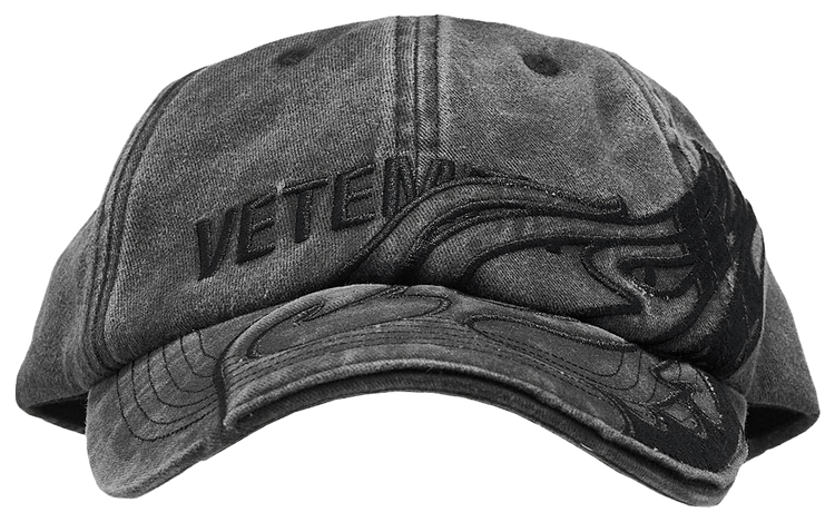 Buy Vetements Flame Logo Cap 'Washed Black' - UE64CA110B WASH | GOAT