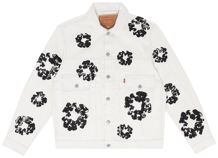 Buy Denim Tears Type II All Over Wreath Jacket 'White' - 802 0007 30 | GOAT