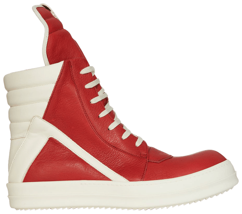 Buy Rick Owens Lido Geobasket High 'Cardinal Red Milk' - RU01D3894 ...