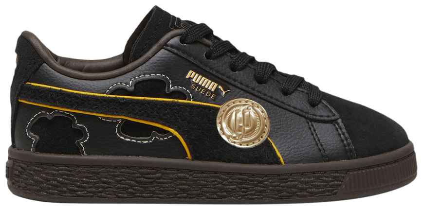 Buy One Piece x Puma Suede Little Kid 'Blackbeard' - 396725 01 | GOAT