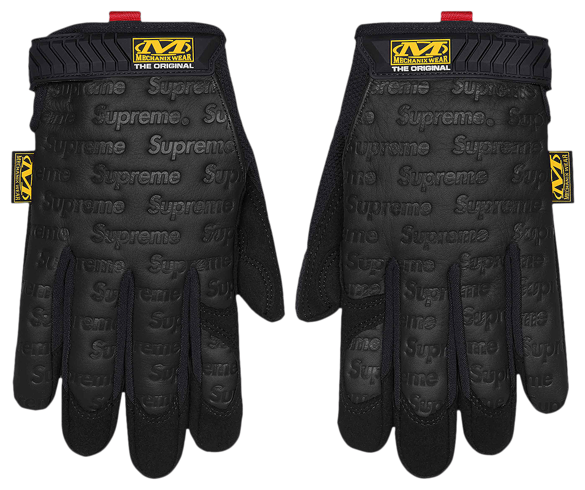 Buy Supreme x Mechanix Leather Work Gloves 'Black' - SS24A22 BLACK | GOAT