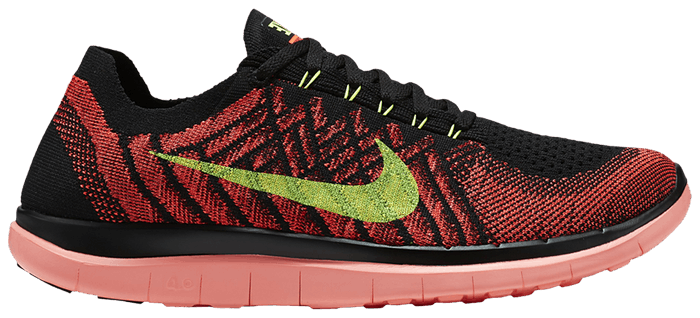 Buy Free 4.0 Flyknit 'Black Hot Lava Volt' - 717075 006 | GOAT