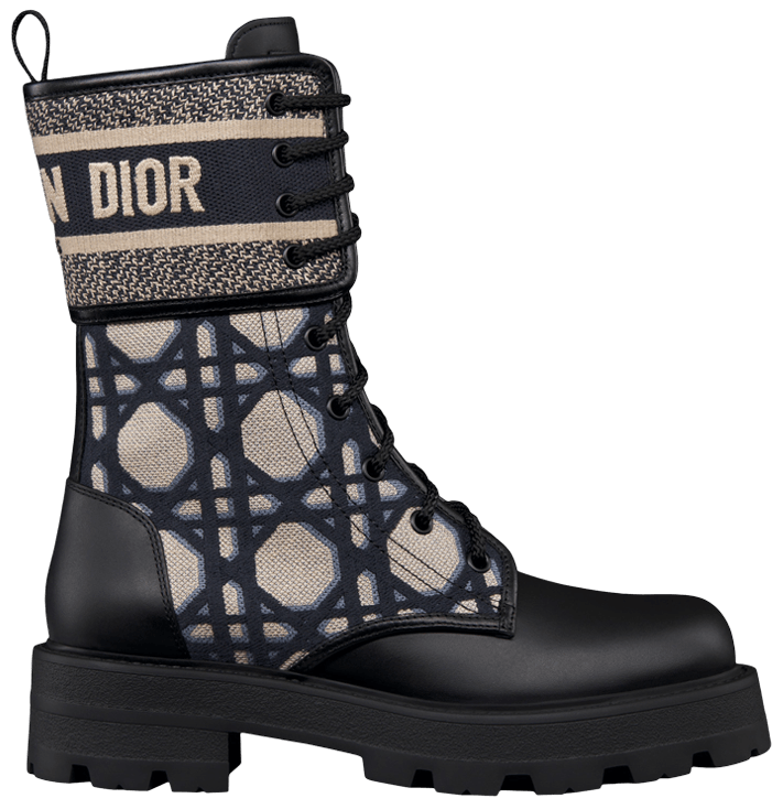 Buy Dior Wmns D-Major Ankle Boot 'Macrocannage - Deep Blue Beige ...