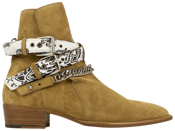 Buy Amiri Bandana Buckle Boot 'Tan' - MSBWK LTHTAN | GOAT