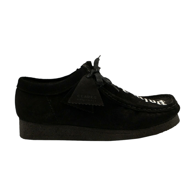 Buy Clarks x Palm Angels Wallabee Logo 'Black' - PLM WLLBEE SUEDE BLK ...