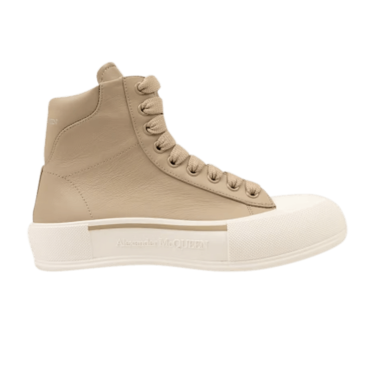 Buy Alexander McQueen Deck Plimsoll High 'Beige' - 682401 WIB63 2240 | GOAT
