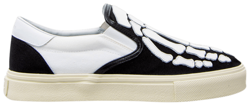 Buy Amiri Slip-On 'Skeleton Toe - Black White' - Y0F23271CL BLW | GOAT