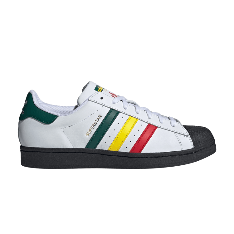 Buy Adidas Superstar 'Rasta - White' - IH3120 | GOAT
